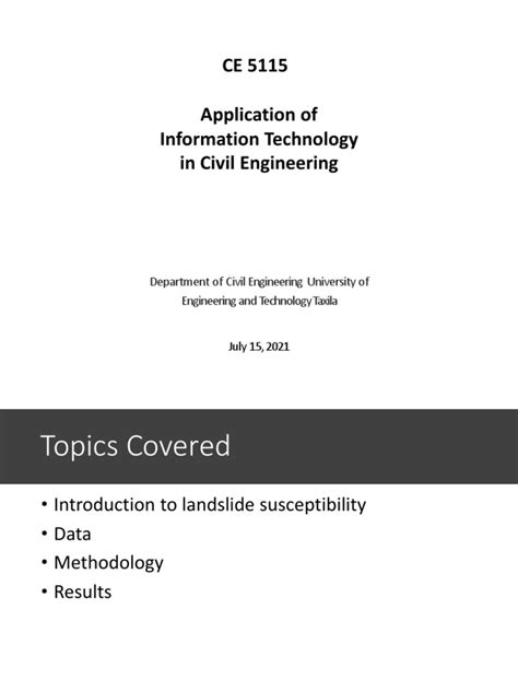 lec 4 landslide susceptibility analysis tutorial pdf landslide
