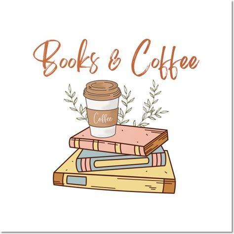 Books And Coffee Art Print Choose From A Variety Of Sizes
