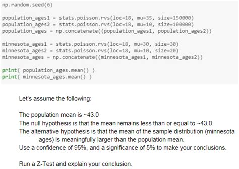 Np Random Seed Population Ages Population Ages Chegg Com