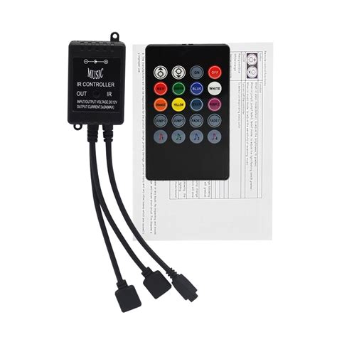 20 Key Music IR Controller Black Sound Sensor Remo Grandado