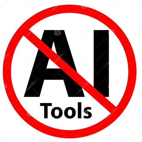 Do Not Use Ai Tools Artificial Intelegent Is Not Allowed No Ai Sign