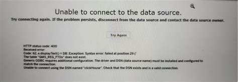 not able to connect clickhouse odbc from tableau server stack overflow