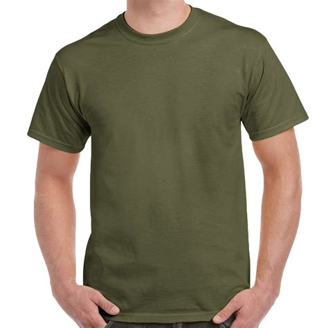 Adult 100 Cotton T Shirt Unisex Mens Basic Plain Blank Crew Tee Tops