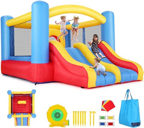 Adnoom Bounce House With Double Sildes Large Bounce House And Obstacle