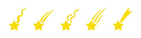 떨어지는 별들 별 가을 아이콘입니다 혜성의 추락 운석 소행성 불꽃놀이의 불꽃 떨어지는 별 벡터 일러스트 레이 션입니다 검은색에 대한 스톡 벡터 아트 및 기타 이미지 Istock