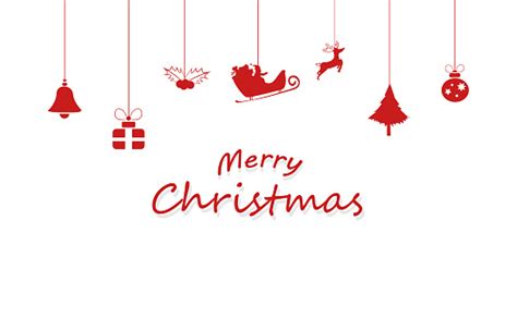 메리 크리스마스 장식 산타 클로스 순 록 선물 공 별 홀리 트리 및 종 축 하 파티 겨울 휴가 시즌 배경 벡터에 최소한의 스타일 겨울에 대한 스톡 벡터 아트 및 기타 이미지