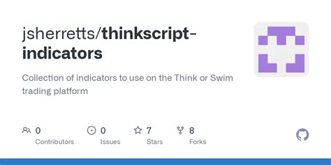 Github Jsherrettsthinkscript Indicators Collection Of Indicators To Use On The Think Or Swim