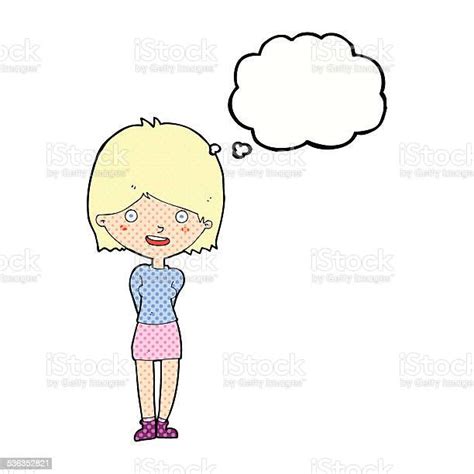 말풍선이 있는 친근하다 여자 만화 캐릭터 거친에 대한 스톡 벡터 아트 및 기타 이미지 거친 귀여운 그리기 Istock