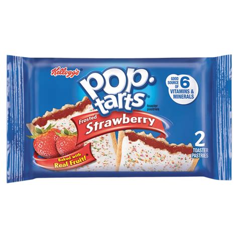 Kelloggs Frosted Strawberry Pop Tarts 2 Pack Snack Hartville Hardware