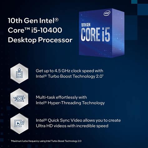 Intel Core I5 10400 10th Gen Processor Bx8070110400