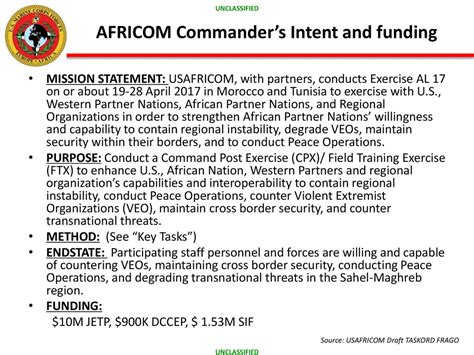 Exercise African Lion 2017 Concept Development Event Outbrief Ppt