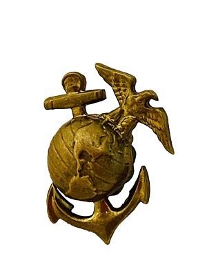 Authentic Wwii Usmc Marine Corps Ega Eagle Globe Anchor Insignia Badge
