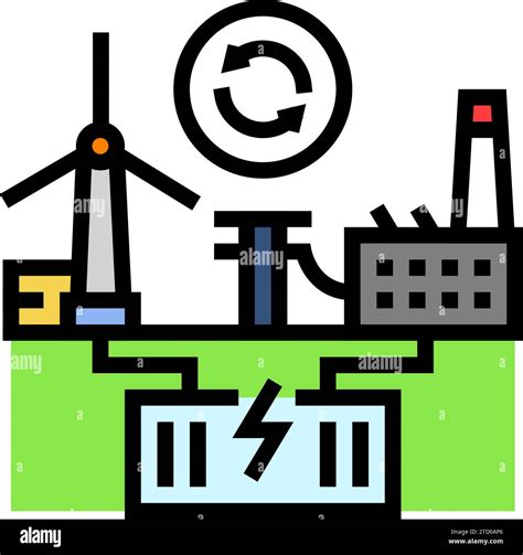 Hybrid Storage System Color Icon Vector Illustration Stock Vector Image And Art Alamy