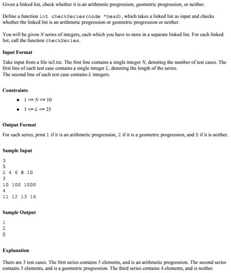 Solved Given A Linked List Check Whether It Is An Chegg