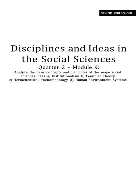 Diss Module 1 Q2 Pdf Feminism Gender Studies