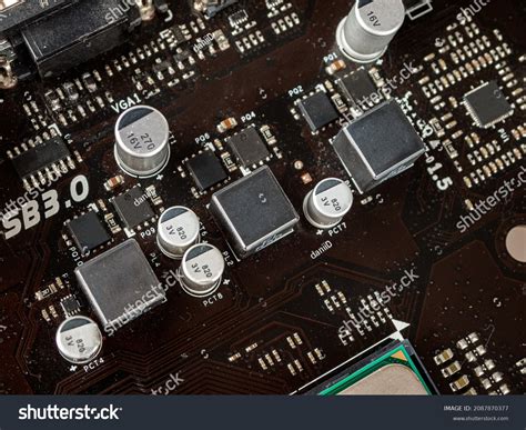 Cpu Power Supply Circuit On Motherboard 庫存照片 2087870377 Shutterstock