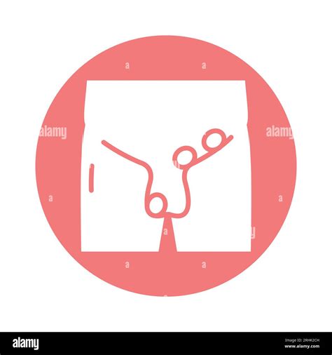 Cryptorchidism Color Line Icon Isolated Vector Element Outline Pictogram For Web Page Mobile