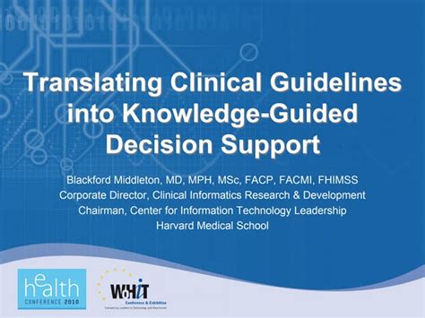 translating clinical guidelines into knowledge guided decision support