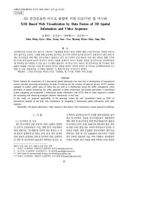 Pdf X3d Based Web Visualization By Data Fusion Of 3d Spatial Information And Video Sequence
