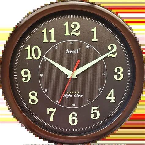 A 1291 Ng Night Glow Wall Clocks In Circle Design