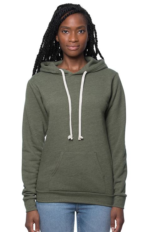 Unisex Triblend Fleece Pullover Hoodie Royal Wholesale