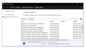 How To Uninstall Windows Updates Manually