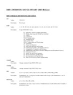 BDS Codebook And Glossary