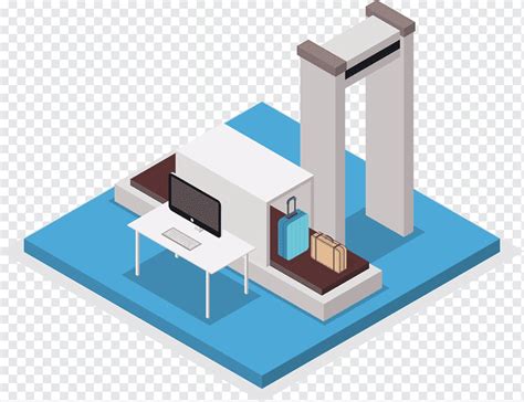 공항 수하물 확인 아이소메트릭 Png Pngwing