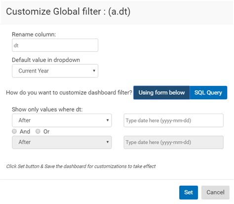 How To Apply Dashboard Filters For Charts Ubiq Analytics Ubiq Dashboards