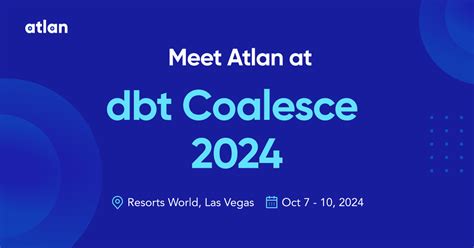 Meet Atlan At Dbt Coalesce 2024