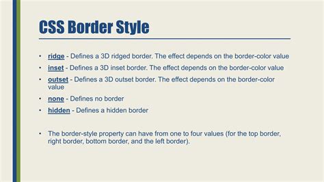 Unit 3 Csscascading Style Sheetpptx Web Development Internet