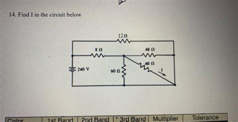 Solved Find I In The Circuit Below Chegg