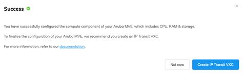 Creating An MVE Integrated With Aruba EdgeConnect Manually Megaport Documentation Megaport