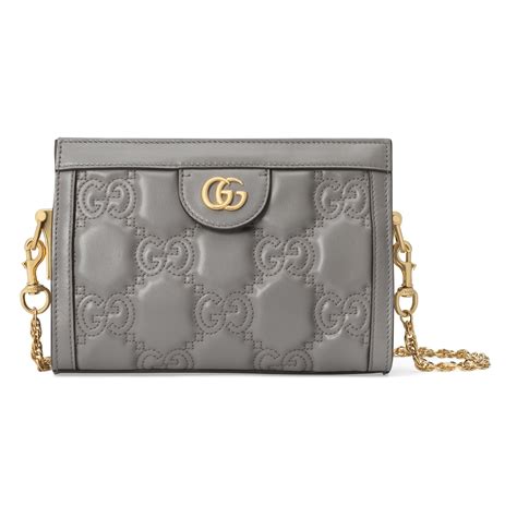 Gucci Gg Matelassé Mini Bag In Grey Modesens