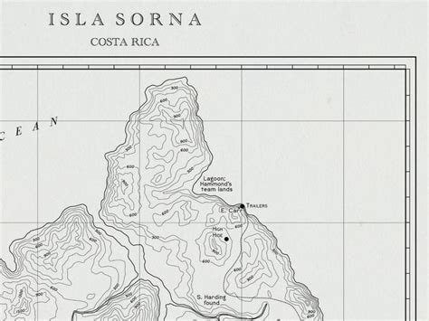 Map Of Isla Sorna From The Lost World Jurassic Park In 2024