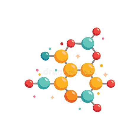 Colorful Molecular Structure Illustration Stock Illustrations 14506