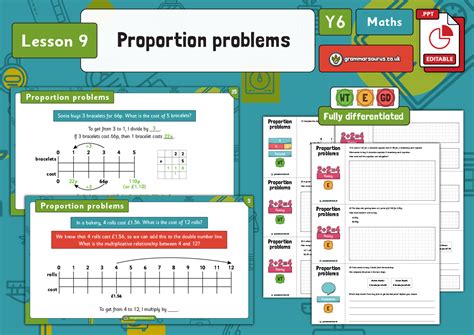 Year 6 Ratio Proportion Problems Lesson 9 Grammarsaurus