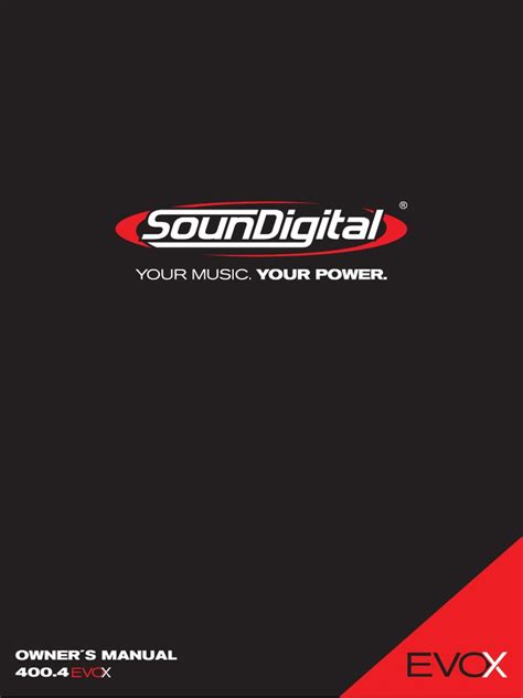 Manual Digital 4004 Evox Ingl Rev1011 Pdf Amplifier Loudspeaker
