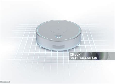 Penyedot Debu Robot Atau Sensor Tampilan Penyapu Pada Area Kerja Foto Stok Unduh Gambar