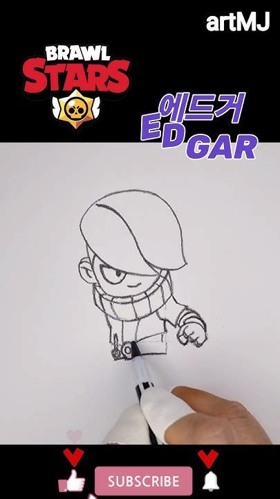 에드거 그려주세요 브롤스타즈 그림그리기 브롤스타즈그리기 에드거 Youtube