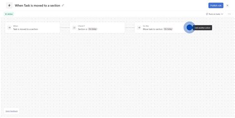 how to create a custom task rule in asana