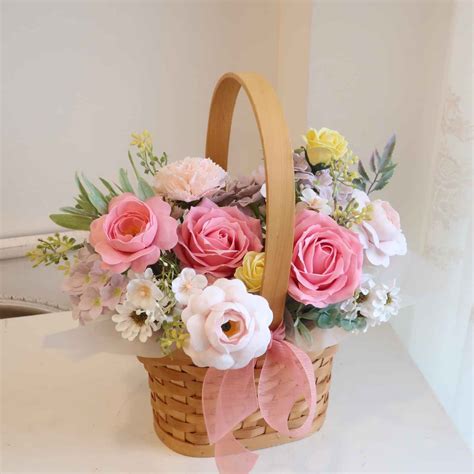 시들지 않는 꽃 비누꽃바구니 생일 선물 환갑 칠순 돌잔치 프로포즈 크리스마스 연말 솜씨당