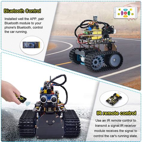 KEYESTUDIO Tank Robot Kit For Arduino BigaMart