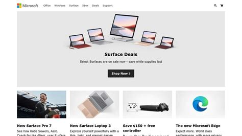 microsoft homepage clone