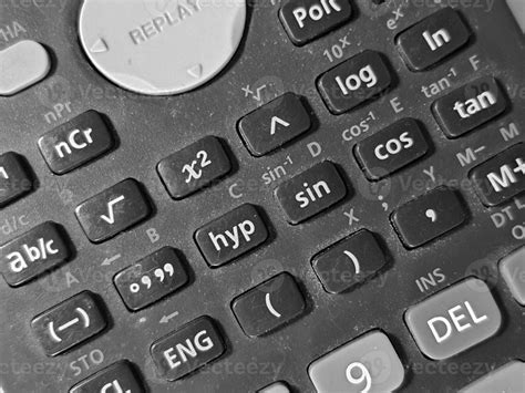 close up photo of the buttons in the scientific calculator 17090848