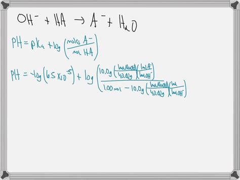 SOLVED: What is the pH of a solution made by combining 1.00 mole of benzoic acid (HC7H5O2) with ...