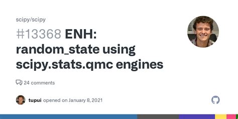 Enh Randomstate Using Scipystatsqmc Engines · Issue 13368 · Scipy