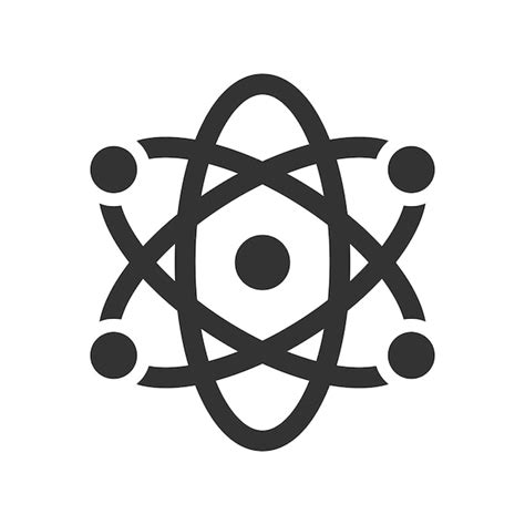 Premium Vector Atom Science Icon