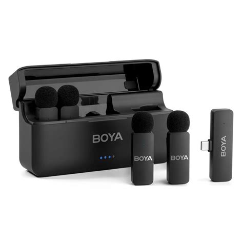 Sistema Microfone Sem Fio Babea By V4U Usb C Lapela Preto Babea Brasil