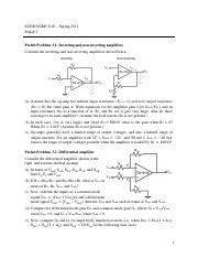 Prelab Sp Pdf ECE ENGRD Spring Prelab Prelab Problem Inverting And Non